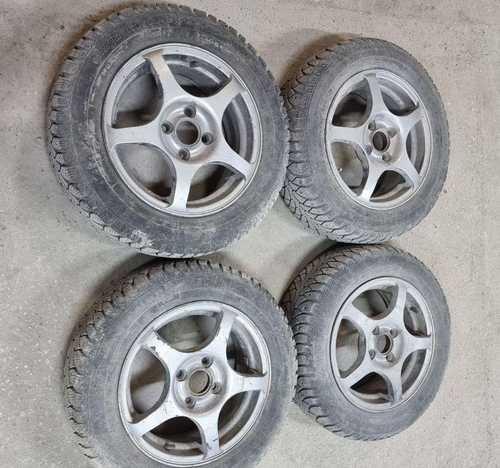 Литье диски r14 4x100 на зимней резине