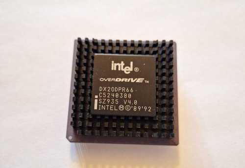 Ретро процессор Intel 486 OverDrive (DX2odpr66)
