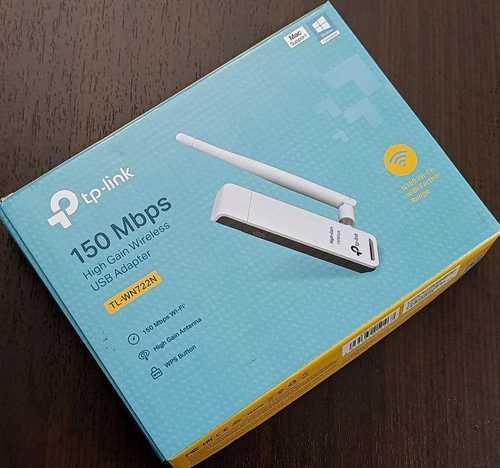 Сетевой адаптер WiFi TP-Link TL-WN722N USB 2.0