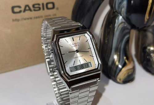 Часы casio vintage AQ230 серебряные