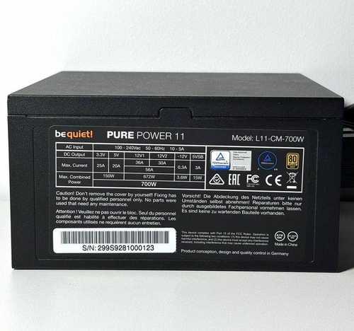 Блок питания Be Quiet Pure Power 11 700W 80  gold