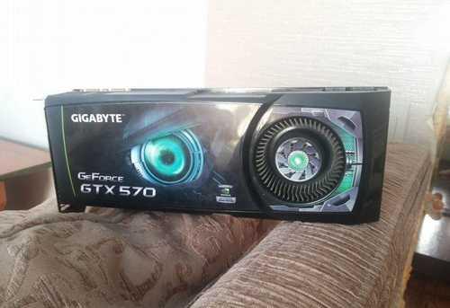 Видеокарта gigabyte GTX 570 1,280GB