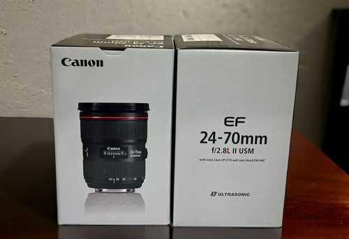 Canon EF 24 70mm F2.8L II USM новый