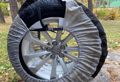Зимние колеса (шины и диски) r18 audi, шированные