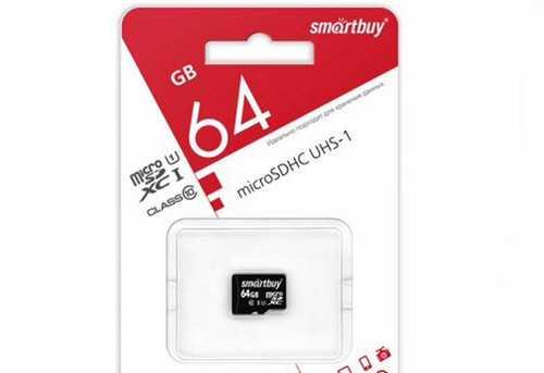 Карта памяти microsdxc 64Gb SmartBuy, Class10, UHS