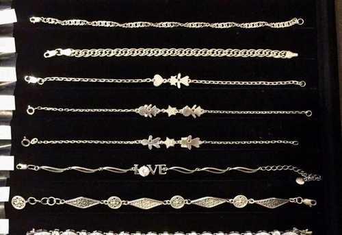Серебряные браслеты женские