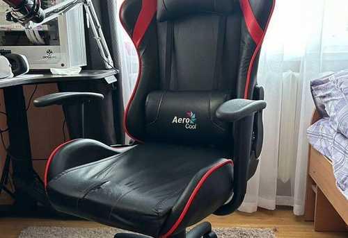 Кресло игровое Aerocool AC100 Air черно-красное