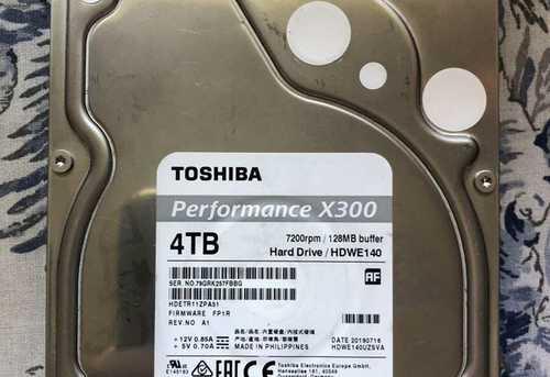 Жесткий диск Toshiba 4Tb (переназначеные сектора)