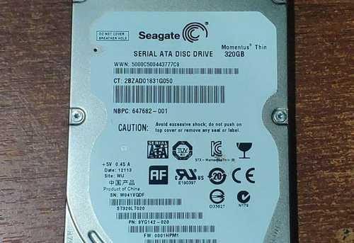 Seagate ST320LT020, 320гб, HDD, SATA II, 2.5"