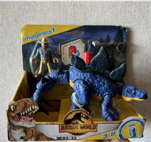 Imaginext Jurassic World Стегозавр и доктор Грант