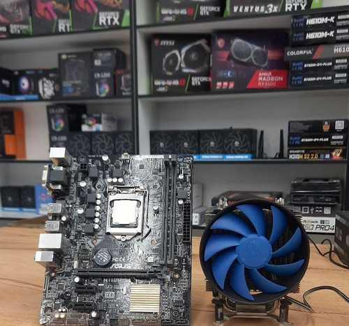 Материнская плата lga 1151 h110m-k i5 7400