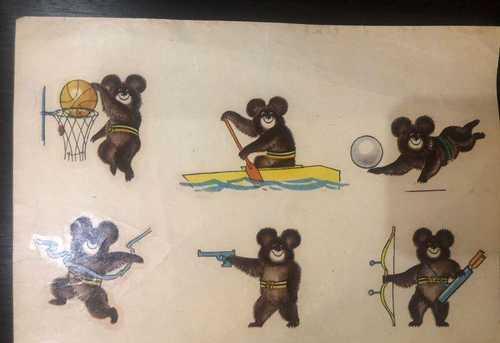 Олимпийский мишка / Сдвижные картинки