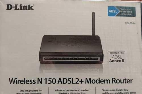 Adsl-модем D-link DSL-2640U Annex B