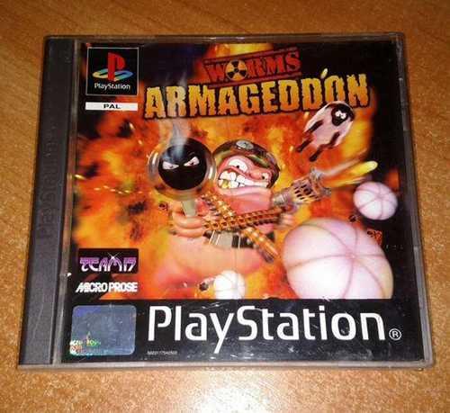 Worms Armageddon для PS1 (PAL) Лицензия