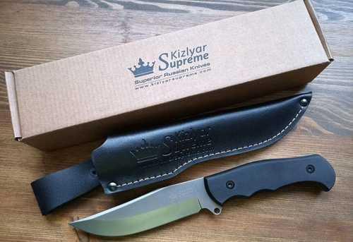 Нож Kizlyar Supreme Caspian D2 SW HBH LS Граб