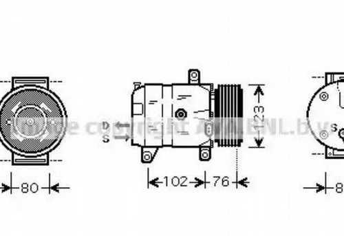 AVA rtak069 Компрессор кондиционера Renault