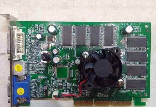 Видео карта AGP GeForce FX5200, 128, DDR