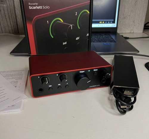 Focusrite scarlett solo 4 gen звуковая карта