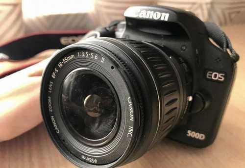 Canon EOS 500d + чехол и карта памяти