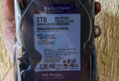 Жесткий диск WD Purple 3TB WD30purz