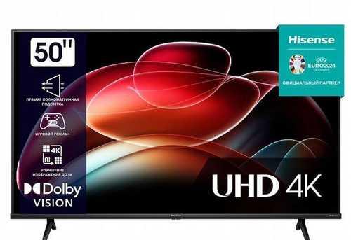 Телевизор Hisense 50" 50A6K, LED, 4K Ultra HD, чер