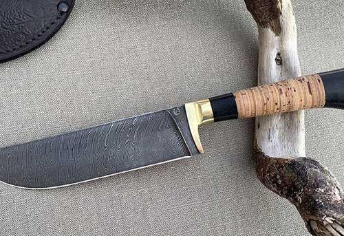 Нож "Узбек", клинок Дамасская сталь, рукоять набор