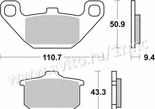 Тормозные колодки Eliminator 250, Vulcan 500