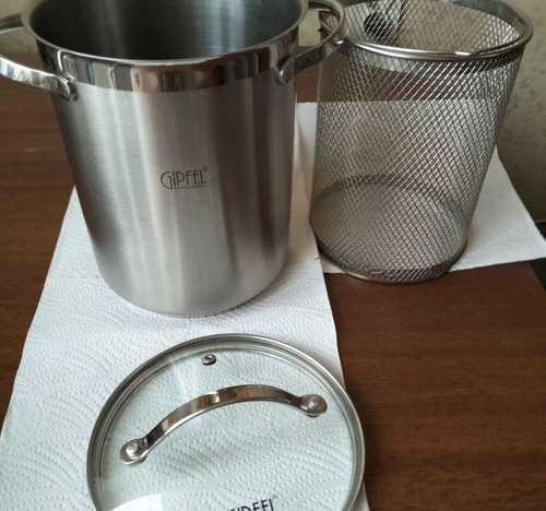 Кастрюля gipfel c cеткой 3,5л высокая