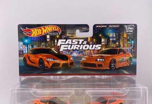 Hot Wheels Premium 2-Pack Toyota Supra