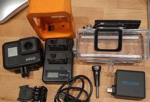 Gopro hero 7 black + box + аккумуляторы