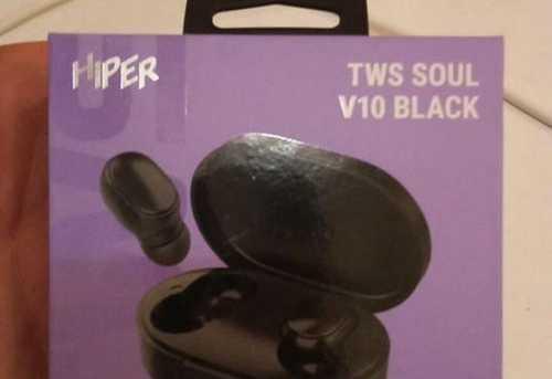 Беспроводные наушники TWS soul V10 black