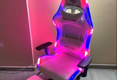 Компьютерное игровое кресло с LED подсветкой