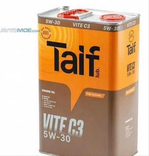 Taif vite C3 5W-30, C3 моторное масло синт. 4л 211