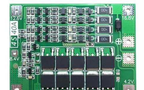 BMS 4S 40A плата защиты с балансировкой