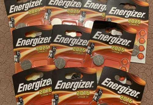 Батарейки energizer 2025 и 2016