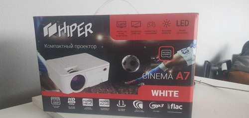 Мини проектор hiper cinema a7 white