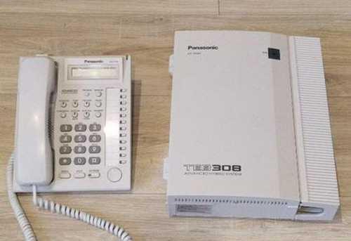 Мини атс Panasonic teb 308 и системный телефон