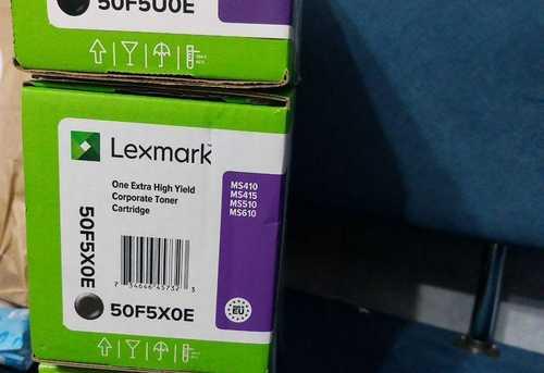 Картридж Lexmark 50F5XOE и 50F5UOE