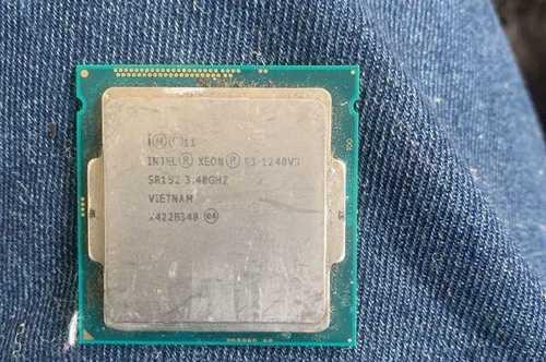 Процессор xeon e3-1240v3
