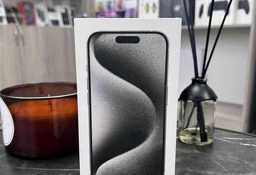 iPhone 15 pro 256gb white titanium 1 физ сим