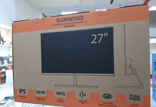 Новый монитор Sunwind 27" SM-27FI221 IPS hdmi DP 1