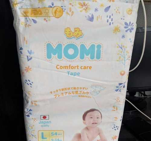 Подгузники Momi Comfort Care L 9-13кг 54шт