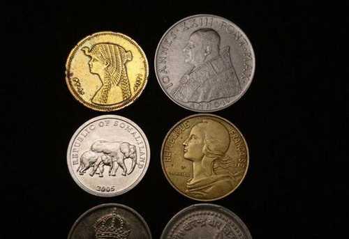 Монеты разных стран 30 шт