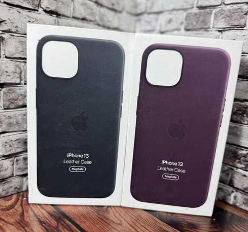 iPhone 13 leather case оригинал