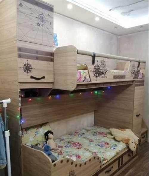 Детская кровать - чердак Корсар