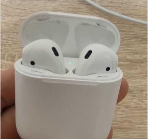 Наушники airpods 2 MV7N2RU model A1602