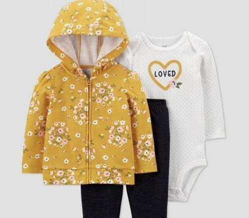 Костюм carters новый 6М 9М 12М 18М