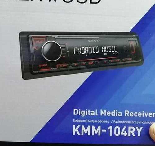 Магнитола 1 din kenwood kmm-104