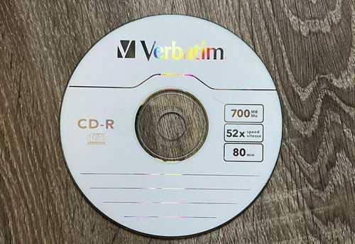 Болванка CD-R. 700mB. 52x. 80 min. Verbatim