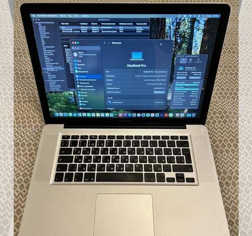 Macbook pro 15:новАКБ i7 SSD740 16RAM MacOS2025